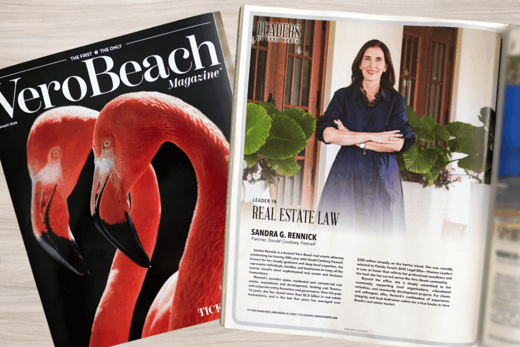 Sandra G. Rennick Featured in Vero Beach Magazine’s “Leaders of Vero ...